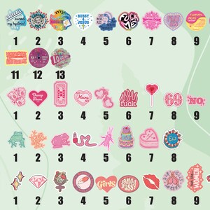 Small Pink No Mini Stickers Waterproof Waterbottle Stickers Tiny ...