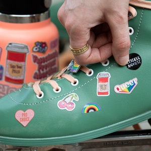 Small Pink No Mini Stickers Waterproof Waterbottle Stickers Tiny ...