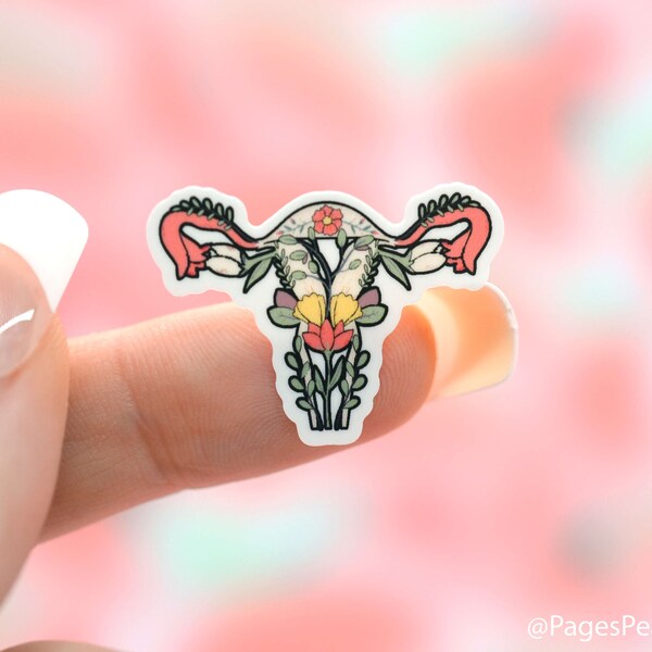 Mini Uterus Sticker Etsy
