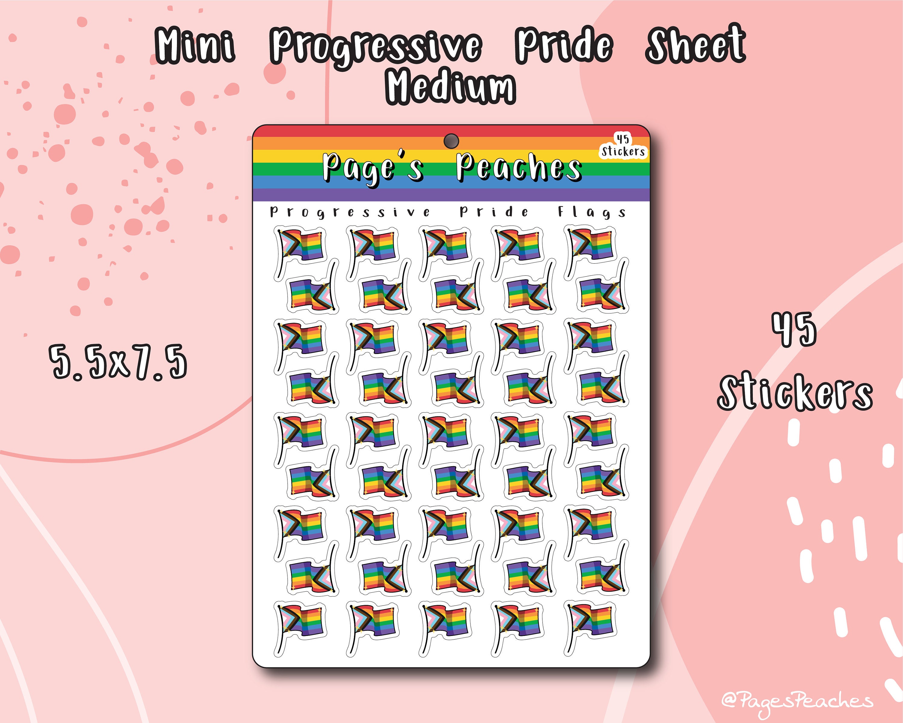 Mini Pride Flag Sticker Sheets Bulk Pride Stickers Queer LGBTQ | Etsy