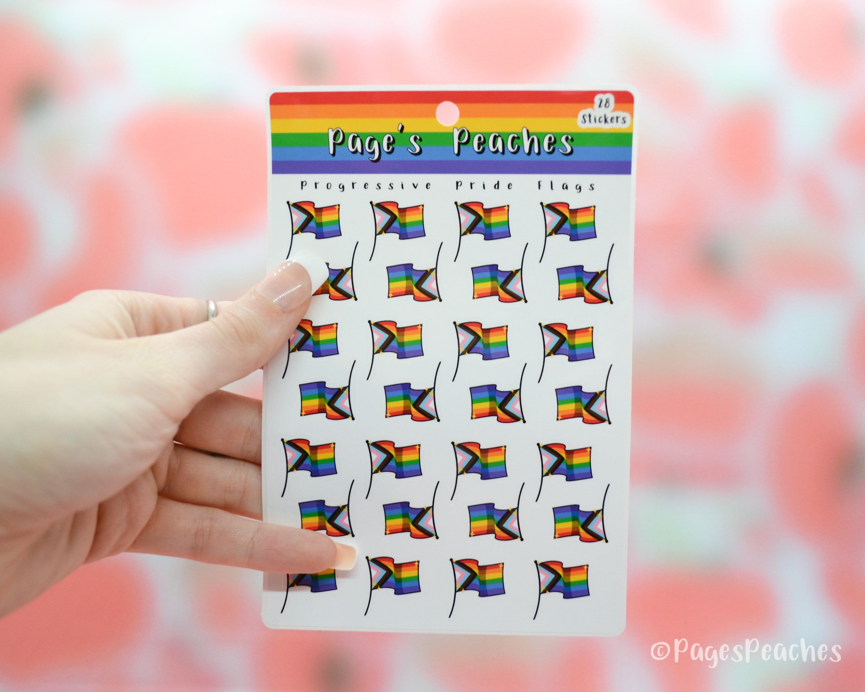 Mini Pride Flag Sticker Sheets Bulk Pride Stickers Queer Lgbtq Etsy