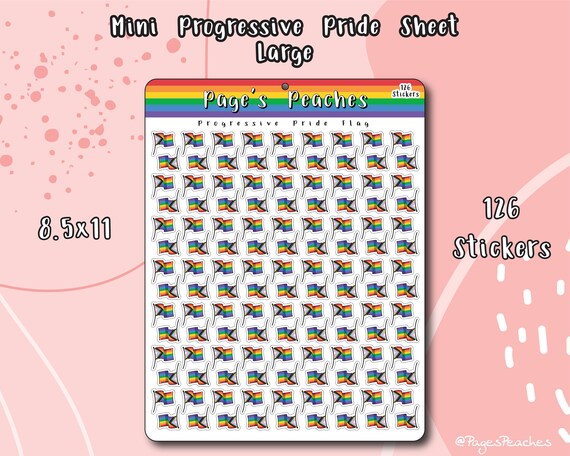 Mini Pride Flag Sticker Sheets Bulk Pride Stickers Queer LGBTQ | Etsy