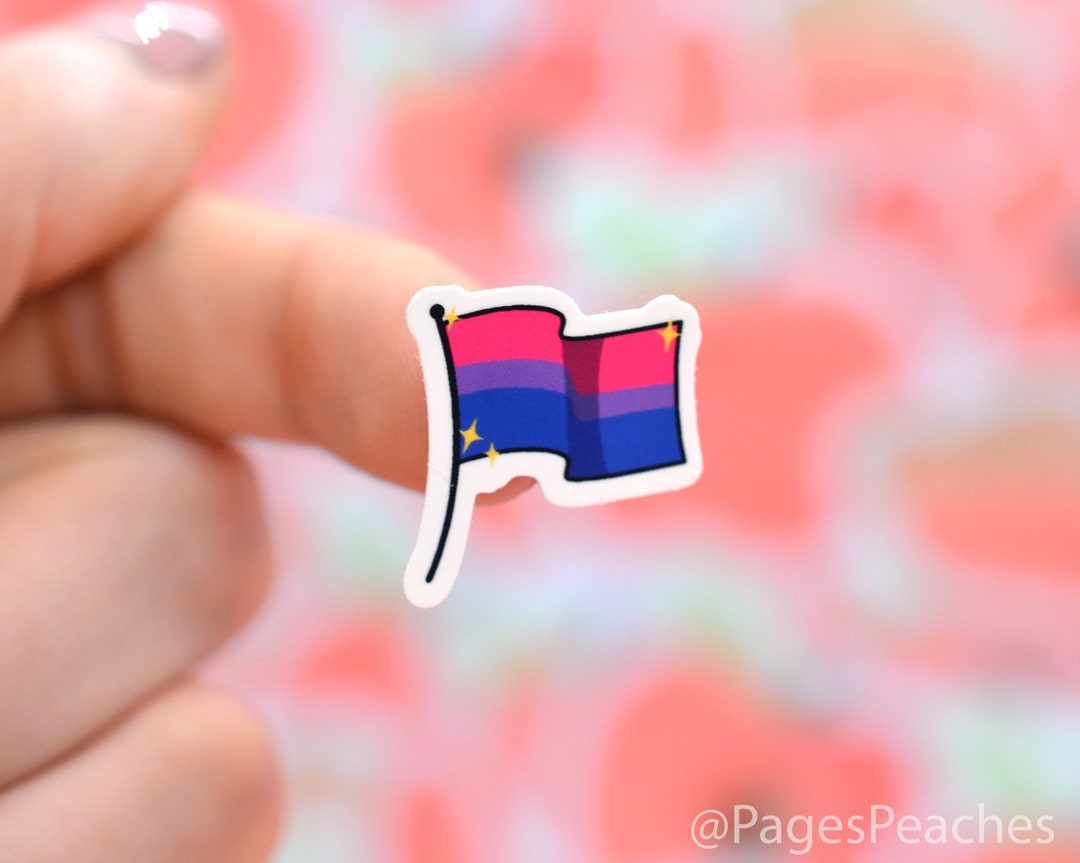 Mini Bisexual Pride Flag Stickers Bi Flag Sticker Tiny Phone Case ...