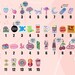 Small Pink No Mini Stickers Waterproof Waterbottle Stickers Tiny ...
