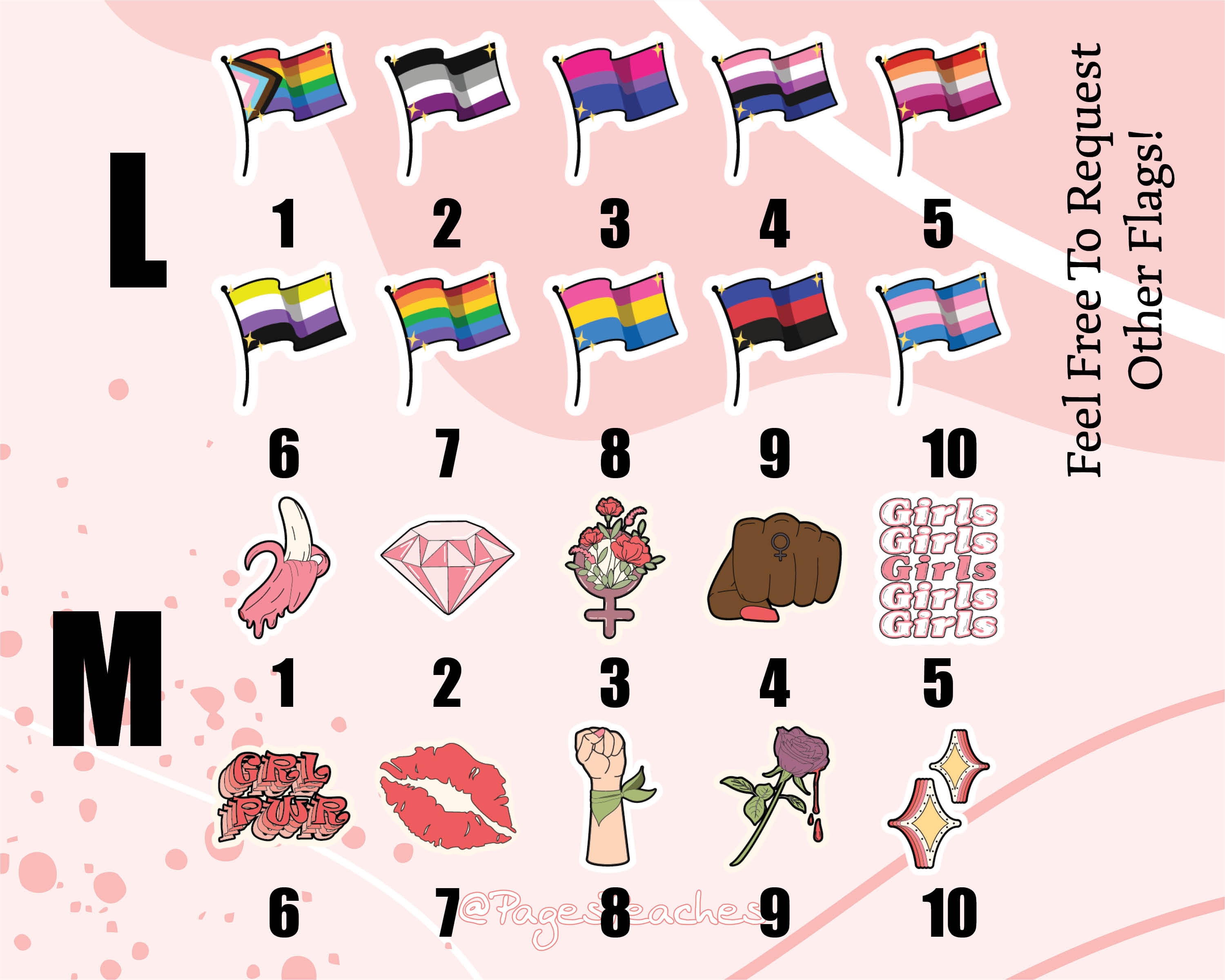 Mini Asexual Pride Sticker Ace Pride Stickers LGBTQ Tiny | Etsy