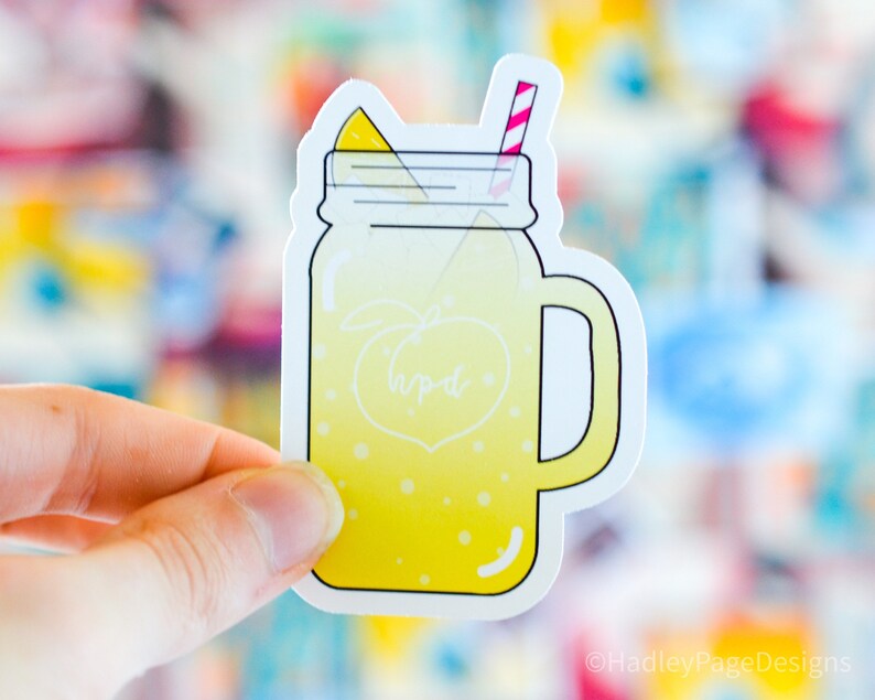 Lemonade Sticker Pack Waterbottle Kawaii Cute Teen Girl Gift | Etsy