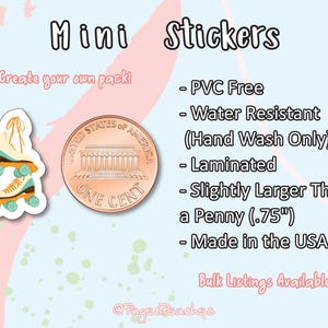 Mini Stickers Waterproof Waterbottle Stickers Tiny Stickers for Phone ...