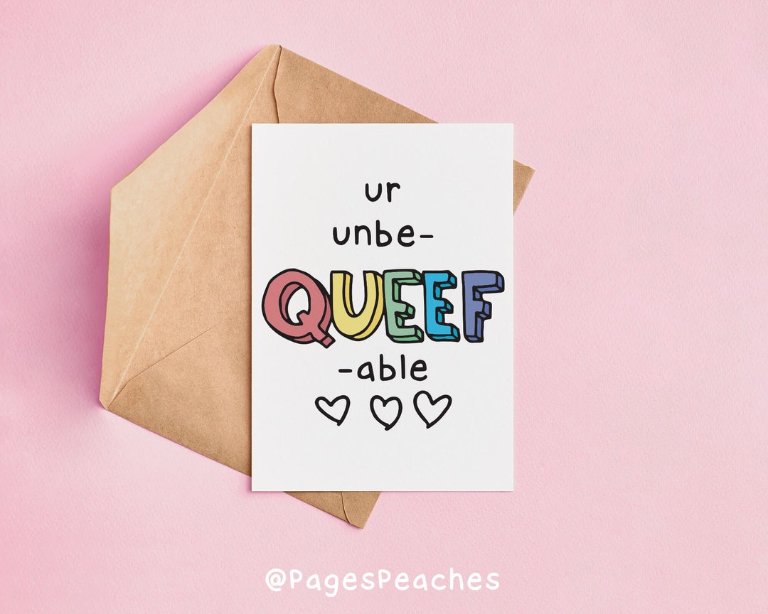 Unbe-queef-able Card Funny Greeting Card - Etsy