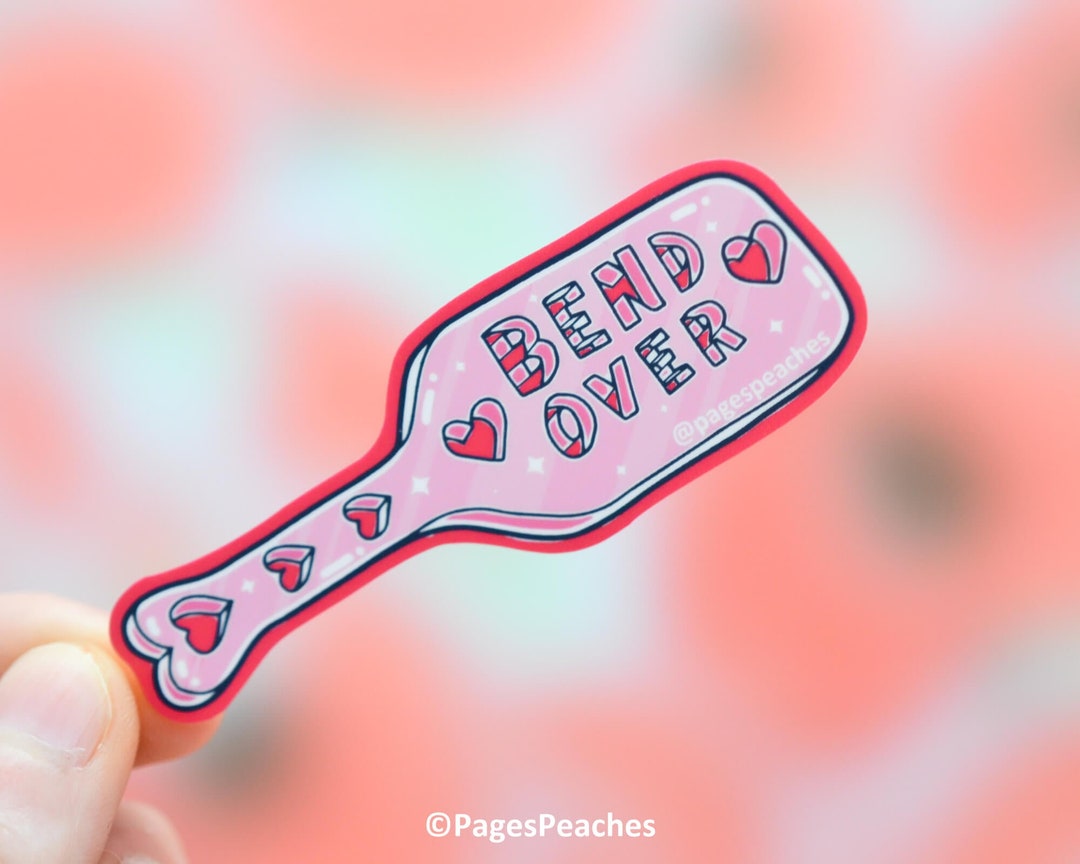 Large BDSM Sticker - Bend Over Paddle Design - Etsy