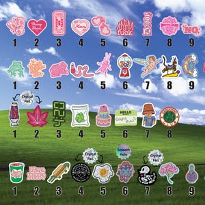 Small Pink No Mini Stickers Waterproof Waterbottle Stickers Tiny ...
