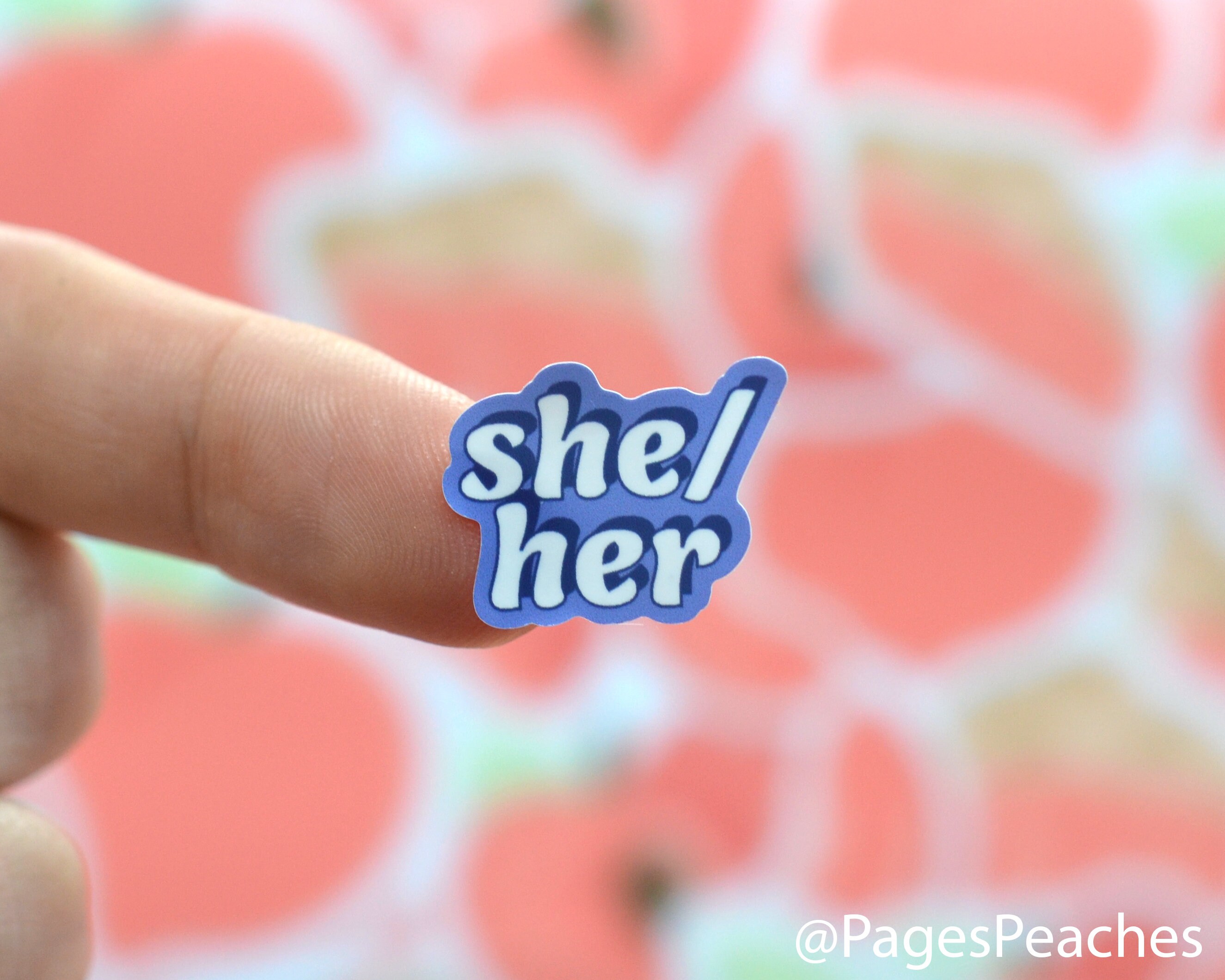 Mini Pronouns Sticker Sheet Bulk Small Pronoun Stickers for - Etsy