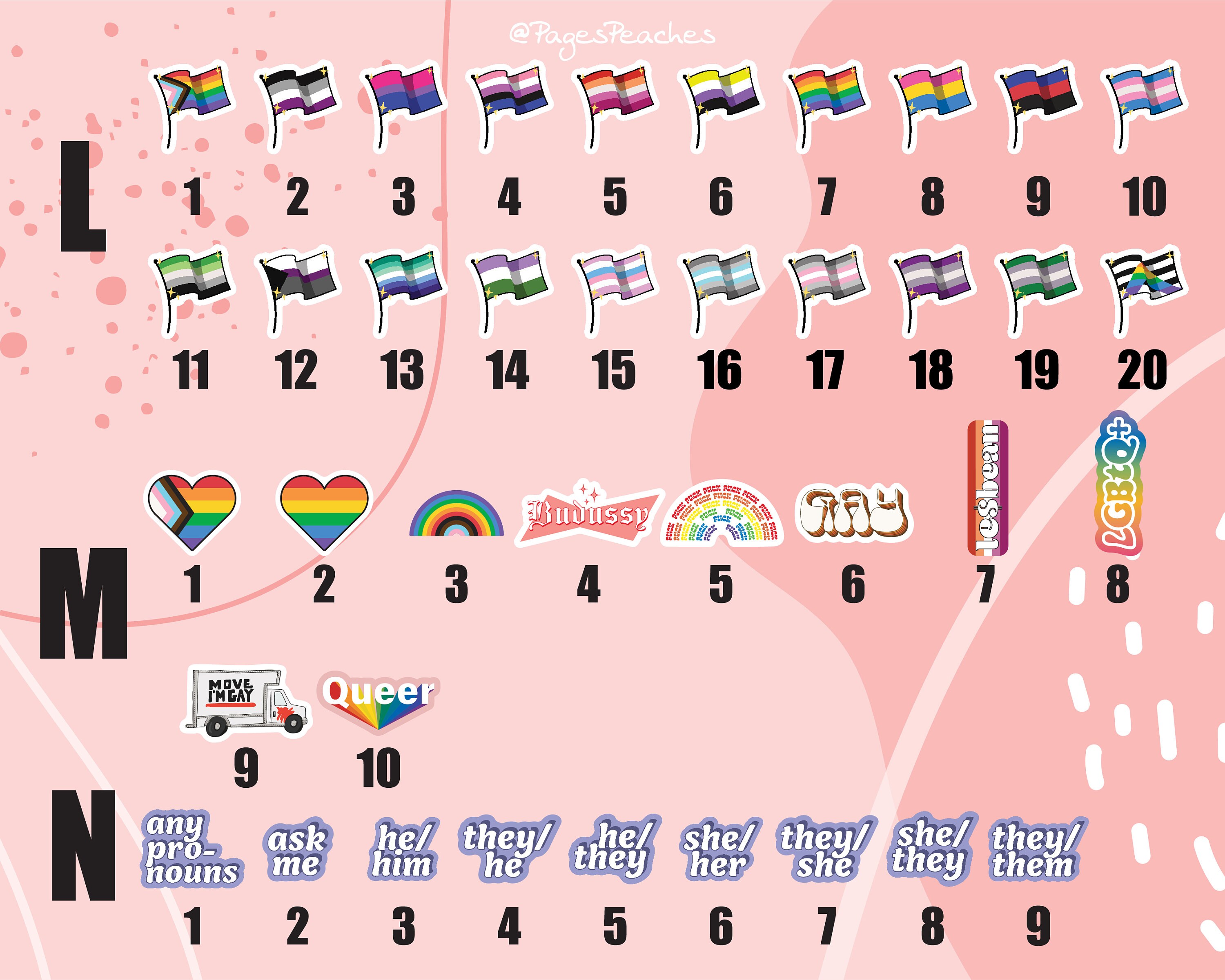 Small LGBTQ Rainbow Pride Sticker Mini Gay Pride Queer | Etsy