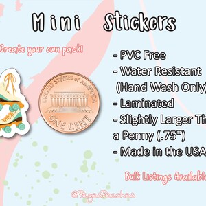 Small Pink No Mini Stickers Waterproof Waterbottle Stickers Tiny ...