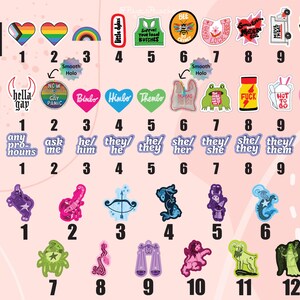 Mini Stickers Waterproof Waterbottle Stickers Tiny Stickers for Phone ...