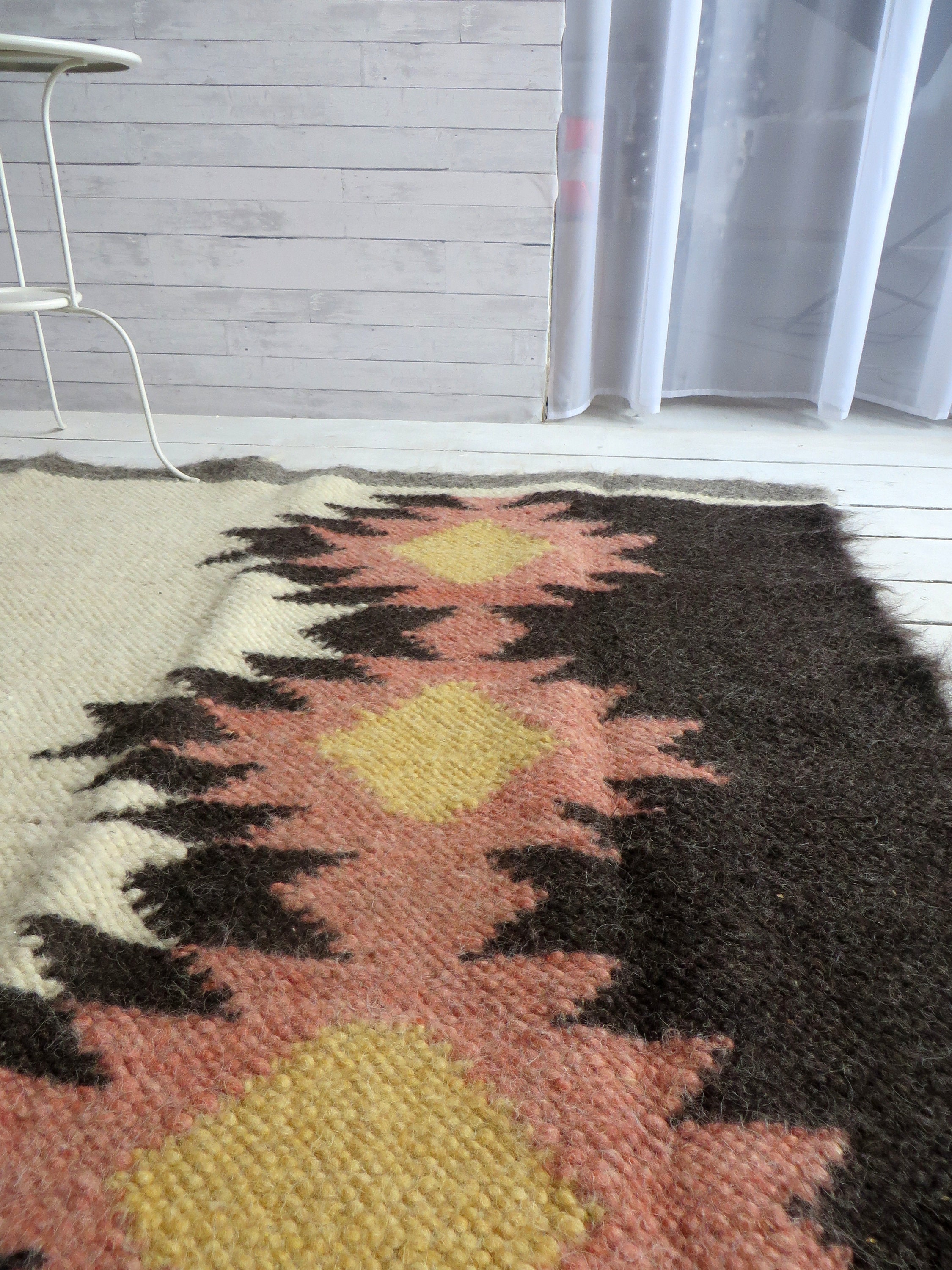 Soft Natural Wool RugScandinavian RugArea RugsBed | Etsy