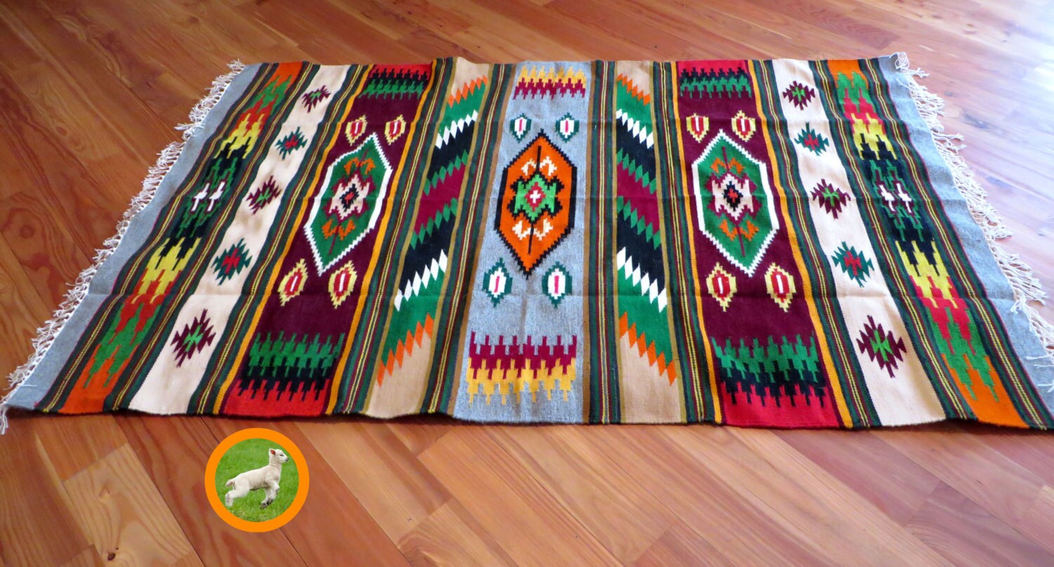 Aztec Rug Navajo Rugs Southwestern Print Ethnic Wall | Etsy