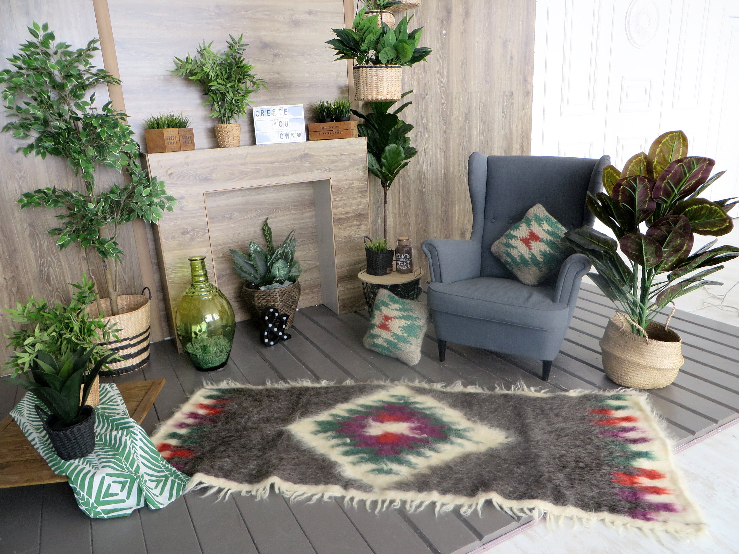 Aztec Rugaztec Rug Runnertribal Print Rugsouthwestern | Etsy