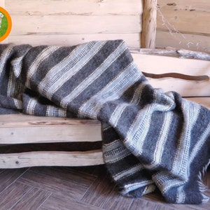 Scandinavian Wool Blankets,rustic Mountain Cabin Farmhouse Decor,brown ...