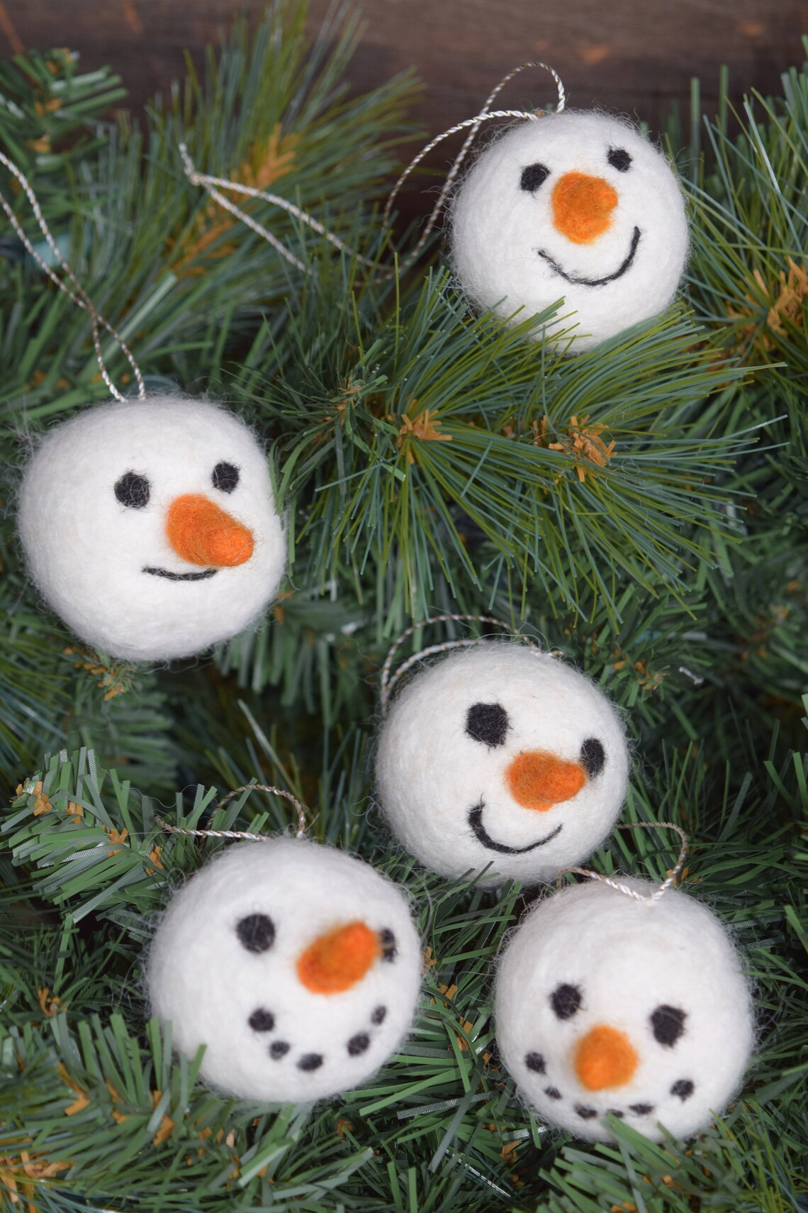 Snowman Ornament - Etsy