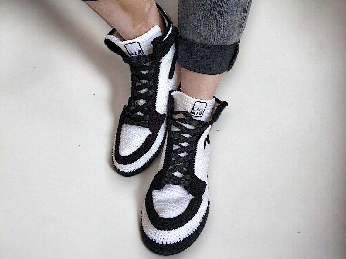 Retro Basketball Sneakers Custom Jordan Slippers, Unisex Cozy Warm ...