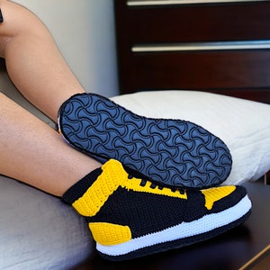 Jordan Custom Knitted Sneakers Slippers - Comfy Basketball Home Shoes ...