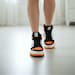 Jordan Orange Sneaker, Crochet High-top Slippers, Custom Kicks Shoes ...