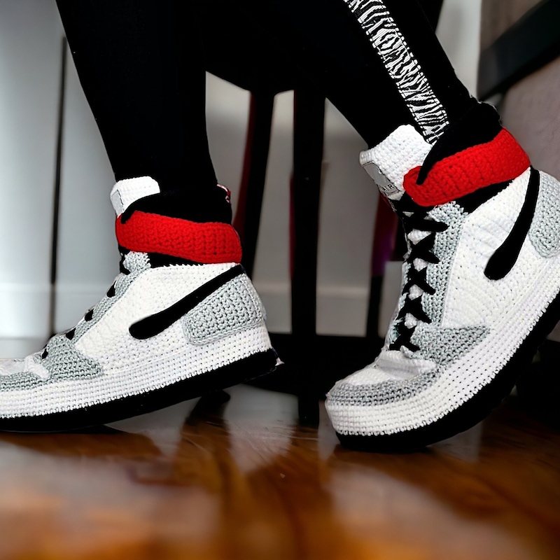 Plush Jordan Slippers - Etsy