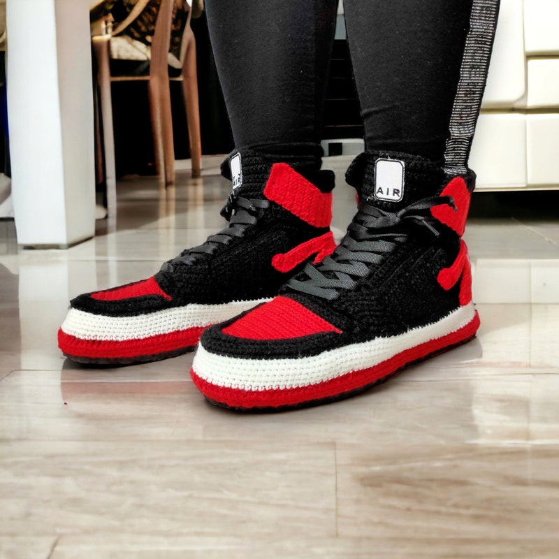 Plush Jordan Slippers - Etsy