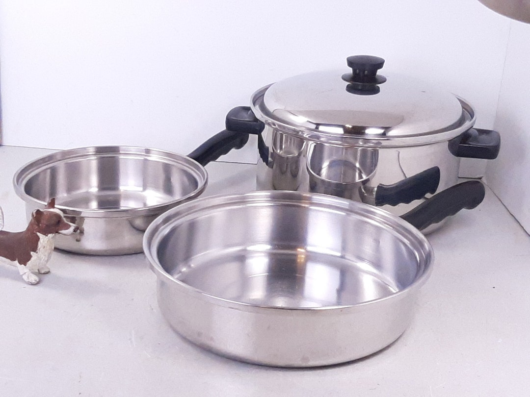 Set of Vintage Vita Craft Products 18-8 3 Ply Stainless Steel Cookware ...