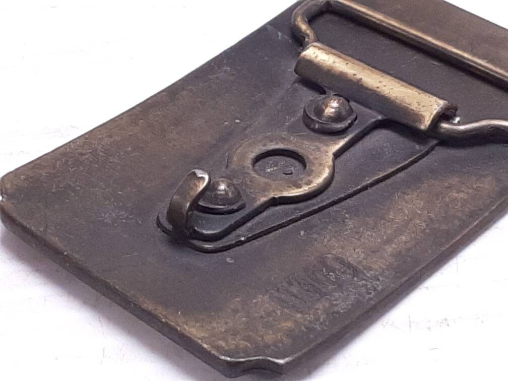 Vintage Alcatraz Penitentiary Belt Buckle by Oden, Solid Brass, Broken ...