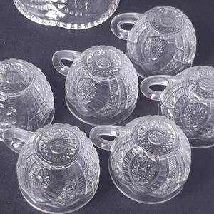 Vintage Thatcher Glass Mckee the Yorktown 14pc. Crystal Punch Set With ...