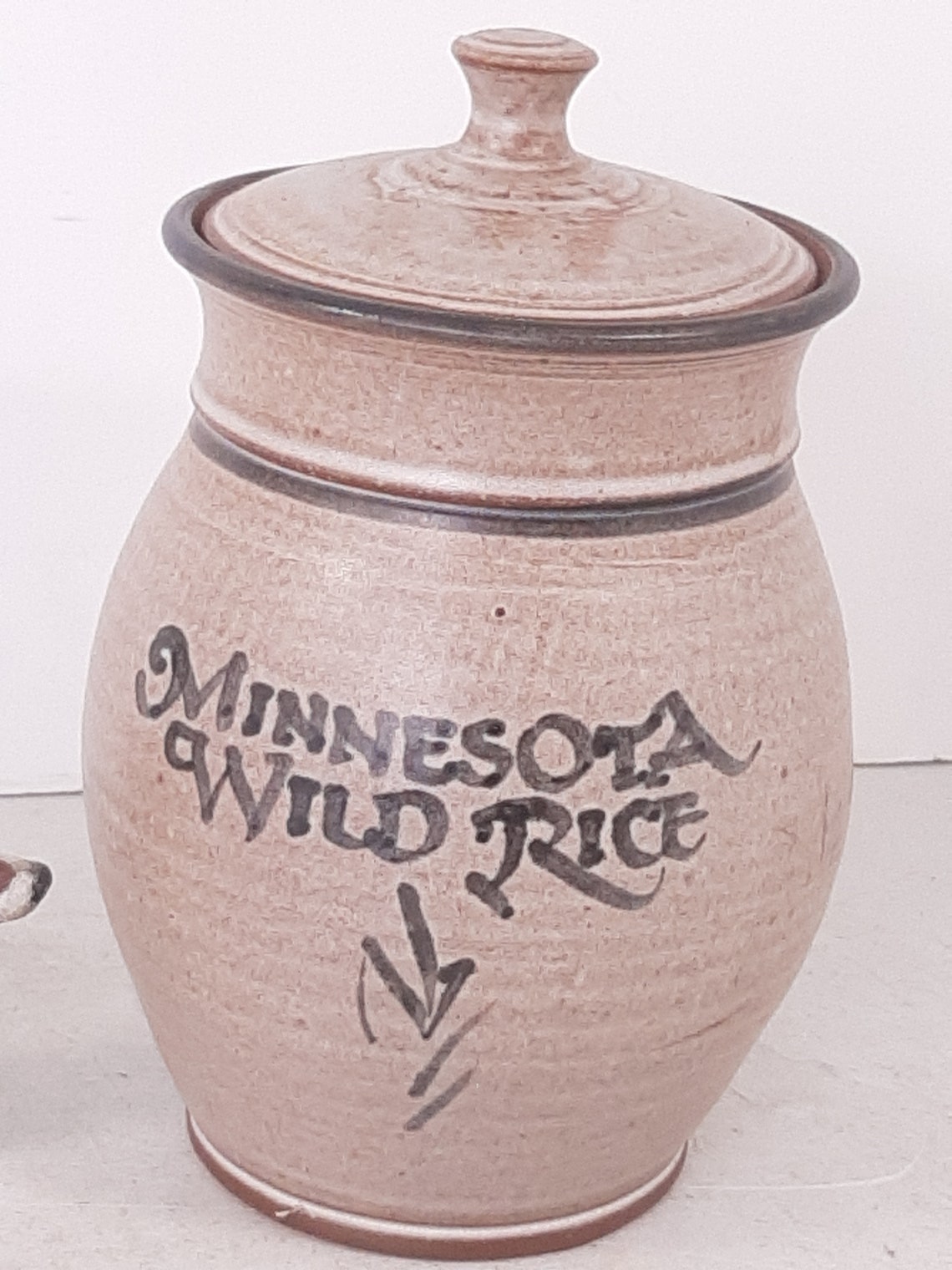 Vintage Deneen Pottery Canister With Lid, 8", Excellent Condition ...