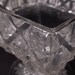 Vintage Pressed Glass Square Compote on Pedestal With Round - Etsy