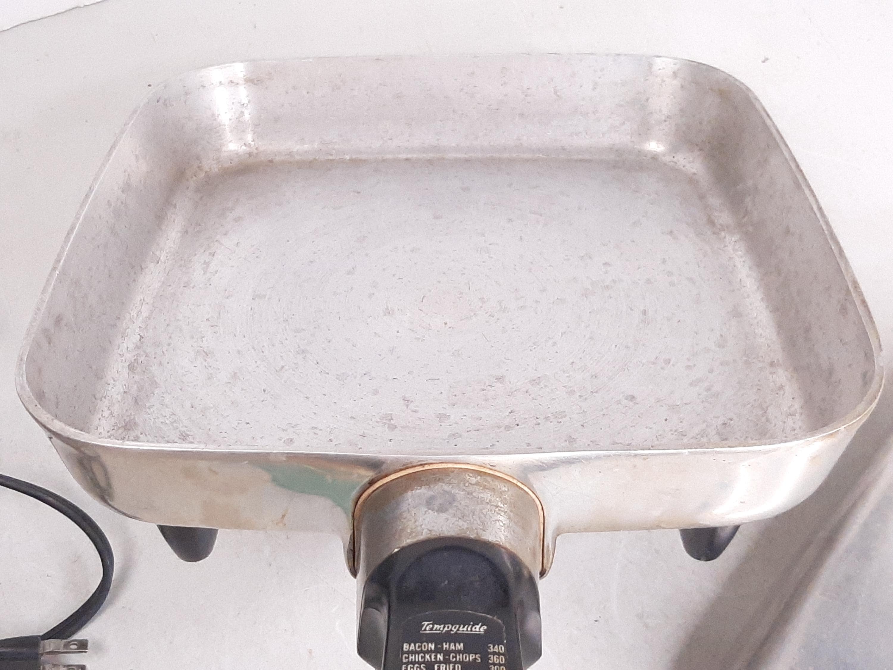 Vintage Hamilton Beach 10" Square Electric Frying Pan With Dome Lid and ...