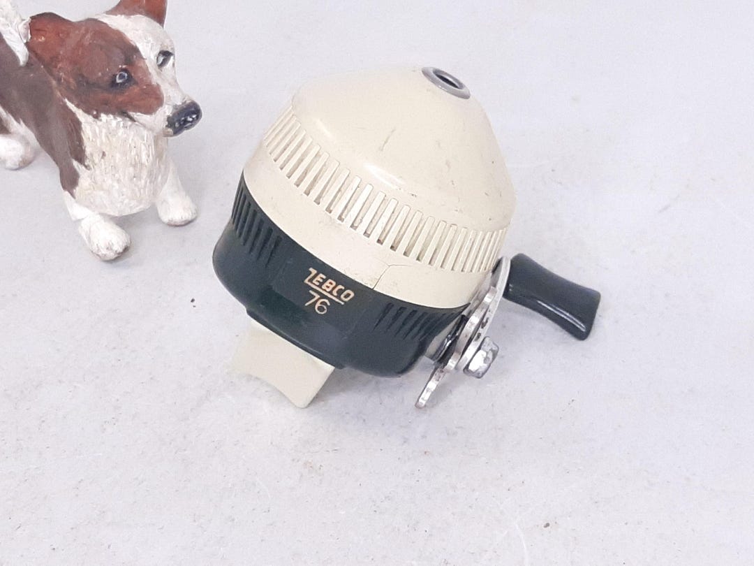 Vintage Zebco 76 Spincasting Reel With Star Drag, Green and Beige Zebco ...