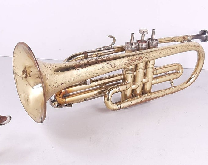 Vintage Late 70s Conn Cornet for Parts/repair, Works, Heavily Dented ...
