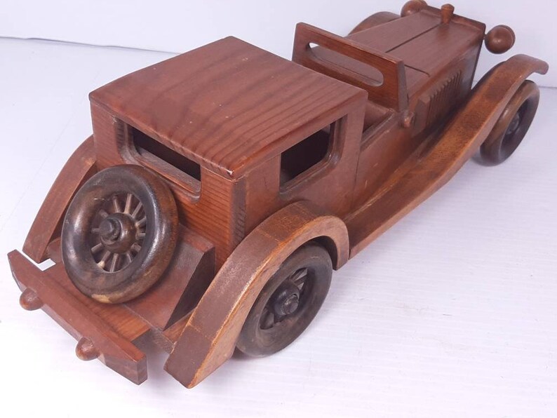 Vintage Handmade Wooden 1927 Bugatti Royale Model Car - Etsy