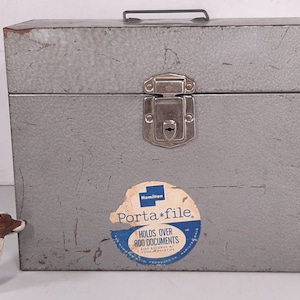 Vintage Porta File by Hamilton Metal Products Co., No Key,, Half Size ...