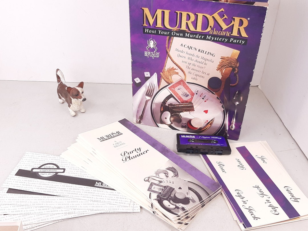 Vintage Murder a La Carte Murder Mystery Game by Bepuzzled, 'A Cajun ...