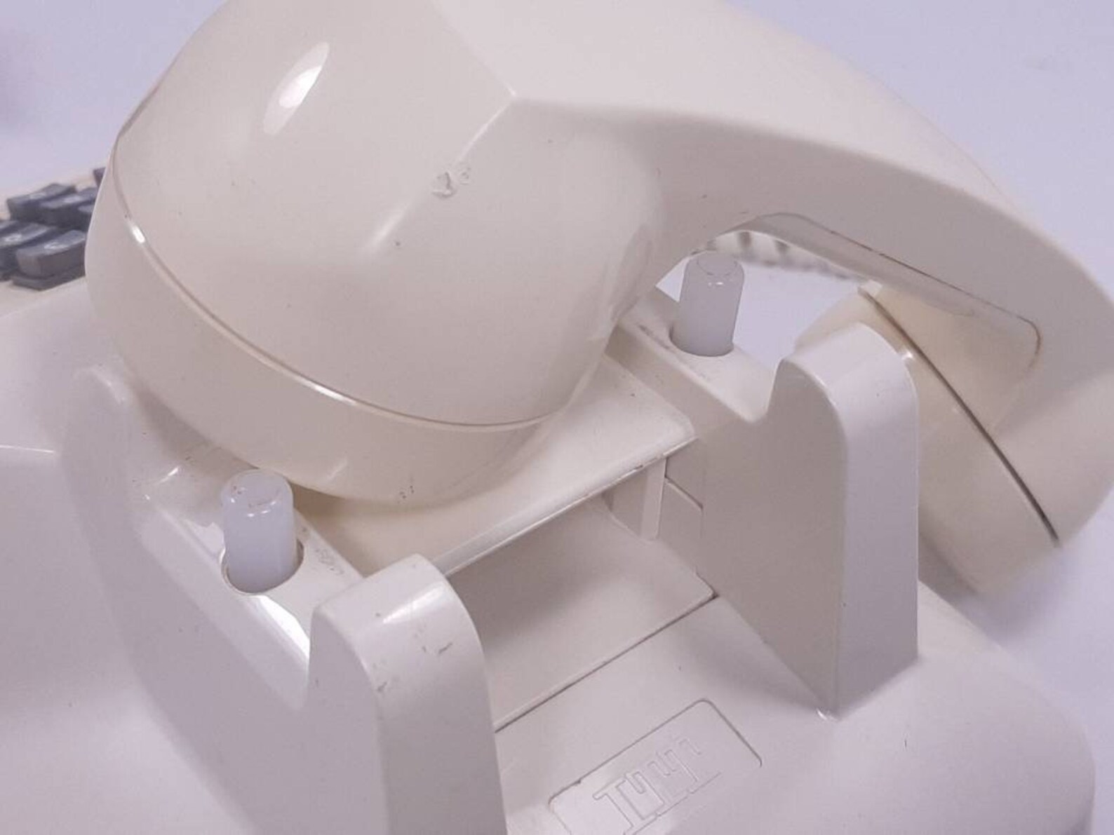 Vintage ITT Off-white Push Button Desk Phone With Long Cord - Etsy