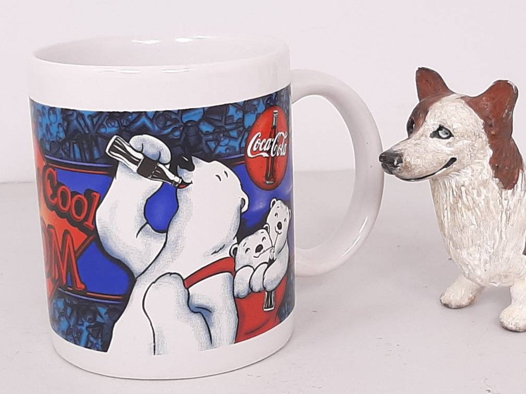 Vintage 1999 Coca Cola Mug With Polar Bear Mom, Really Cool Mom Mug ...