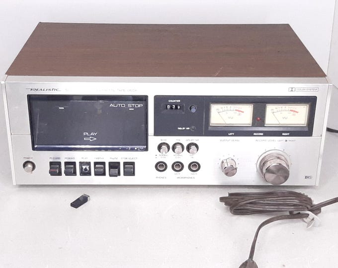 Vintage Realistic SCT-15 Stereo Cassette Tape Deck for Parts, Won't ...