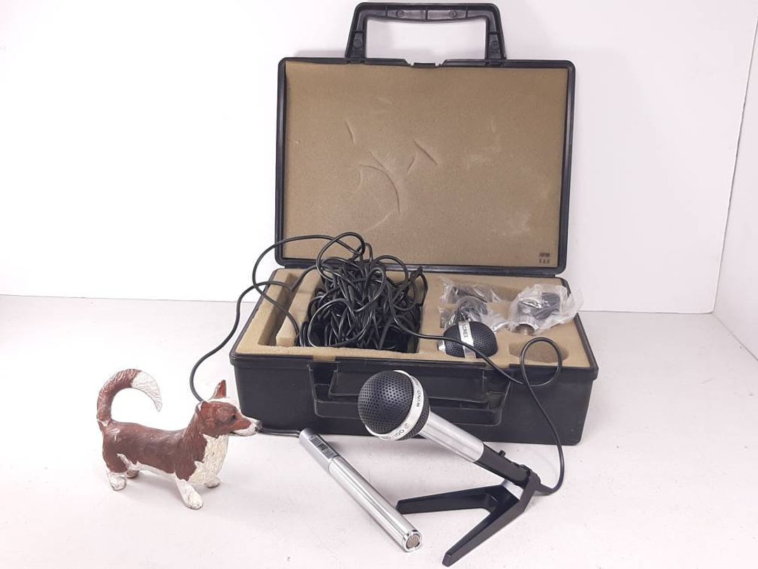 Vintage Realistic Electret Condenser Mic & Pro 100 Microphone With ...