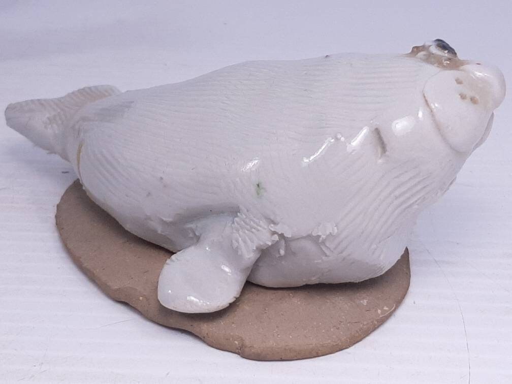 Vintage Handmade Whimsical Walrus 6 Long Glazed Clay | Etsy