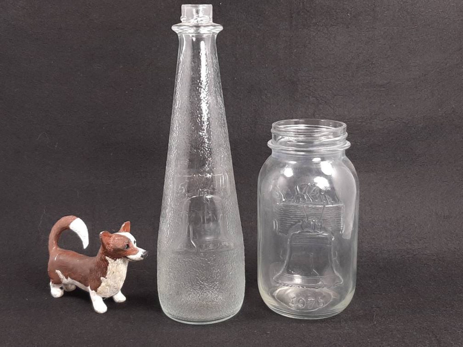 Vintage 1976 Liberty Bell Mason Jar-32oz and 1971 Limited Edition ...