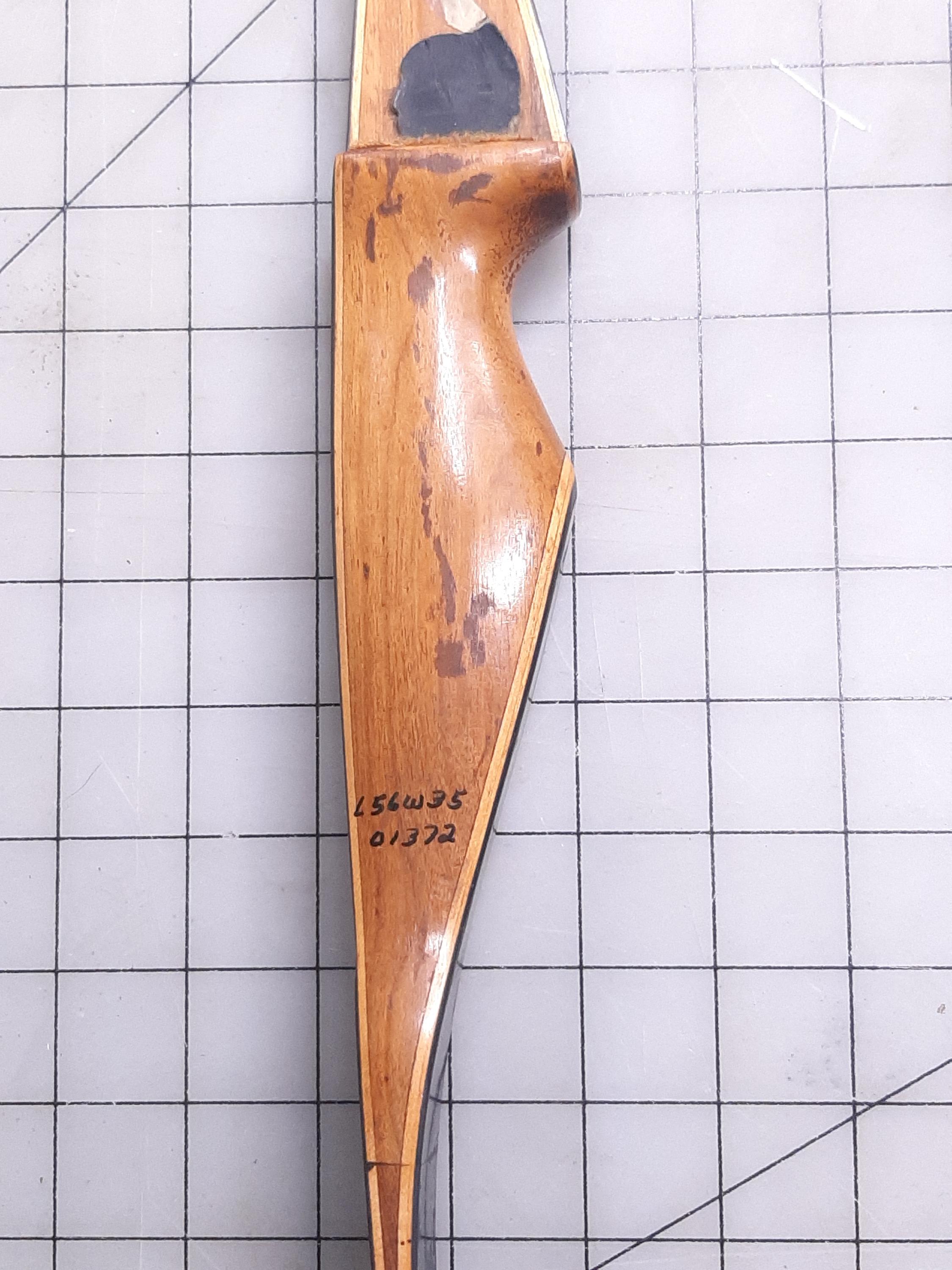 Vintage 1960s Indian Archery Cochise Recurve Wooden Bow #273, RH 56 ...