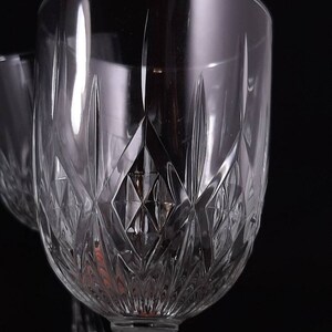 Set of 6 Vintage Pressed Glass Goblets, 9oz, 7.25" Tall, 3 1/8 " Diam ...