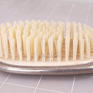 Vintage Nickelplate Ornate Hand Mirror; Brush and Comb, Brittle ...