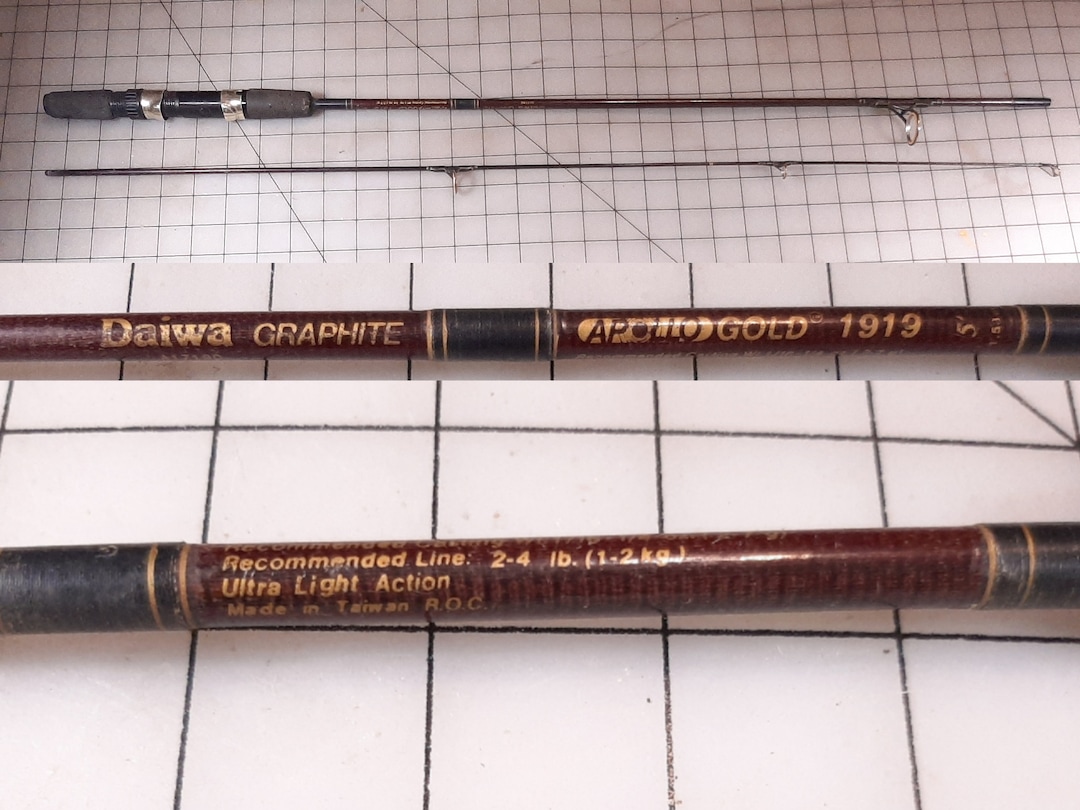 Vintage Daiwa Apollo Gold Strike 1919 5' 2pc. Ultra Light Action ...