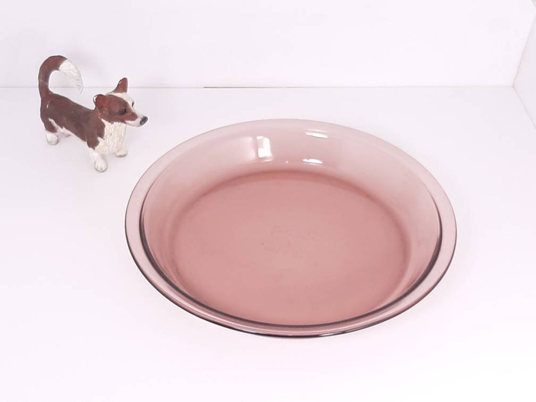 Vintage Pyrex Cranberry Glass 9" Pie Plate, Pyrex 209 Pie Plate ...